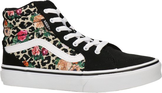 Vans Filmore Hi Floral meisjes sneaker - Zwart multi - Maat 35 | bol