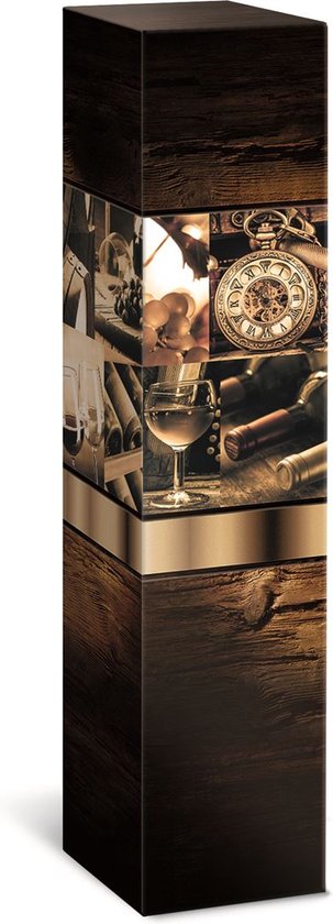 50 Stuks Wijnflesdoos geschenkdoos 1 fles doos 8 x 8 x 36 cm. Nostalgie ...