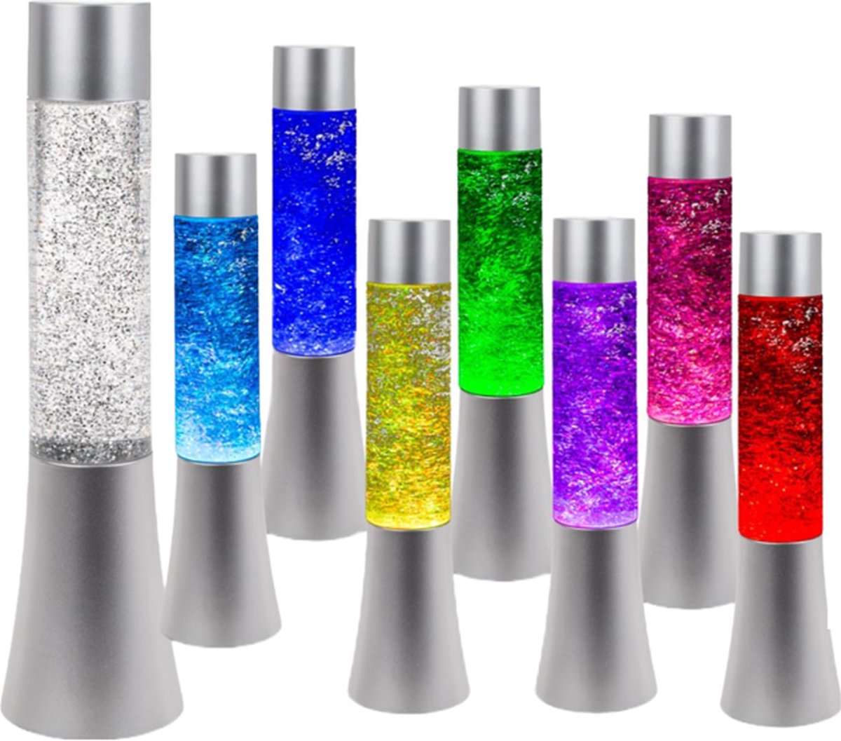 Lavalamp met Glitters – Lavalamp voor kinderen - 7 Kleuren | bol.com