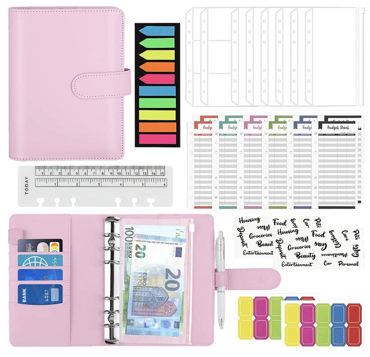 Budget Planner met Geld Enveloppen - Budgetplanner - Geldplanner / Geld ...