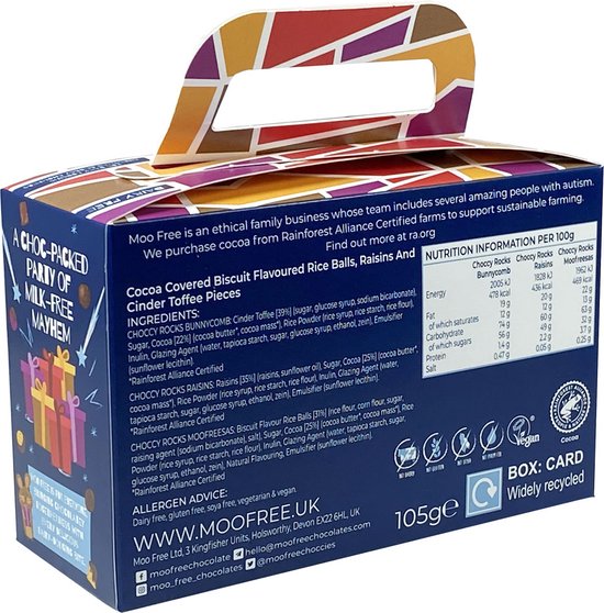 Moo Free Dairy Free Choccy Rocks Gift Box 105g | bol
