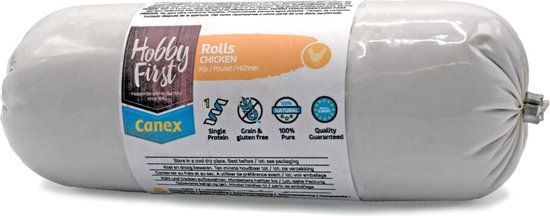 Hobby First Canex High Protein Roll Kip 400 gr | bol