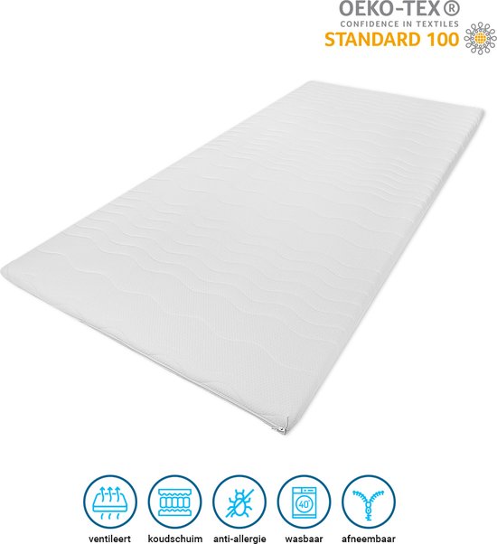 Luxe Topper Matras hr 45- 10 cm : 90 x 200CM | bol.com