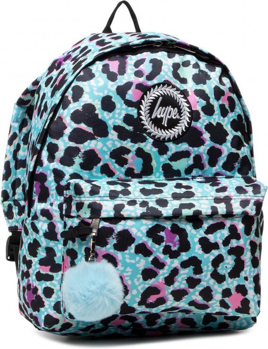 HYPE UNISEX BLUE ICE LEOPARD CREST BACKPACK | bol