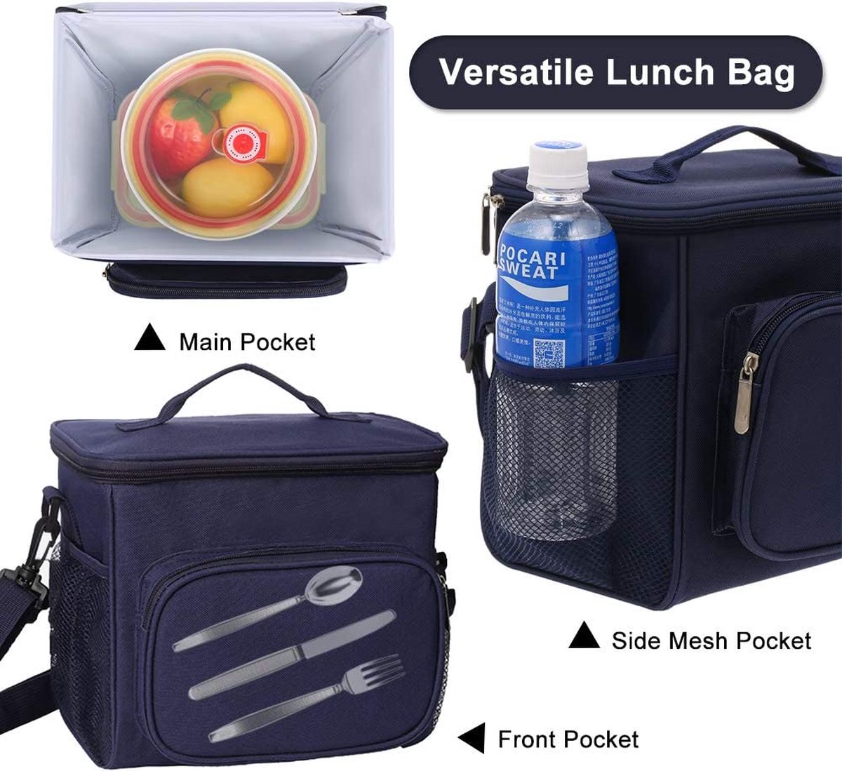 Aoresac Sac Glacière, Lunch Box, 10 L, Sac Lunch Isotherme Avec ...