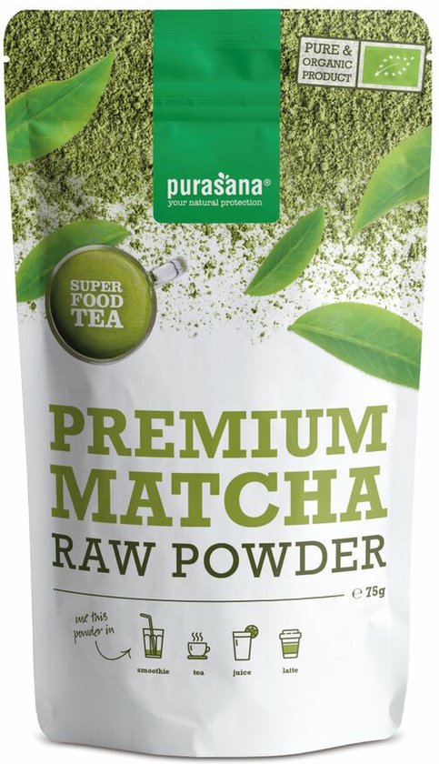 Purasana Matcha Poeder Premium Bio 75 gr | bol.com