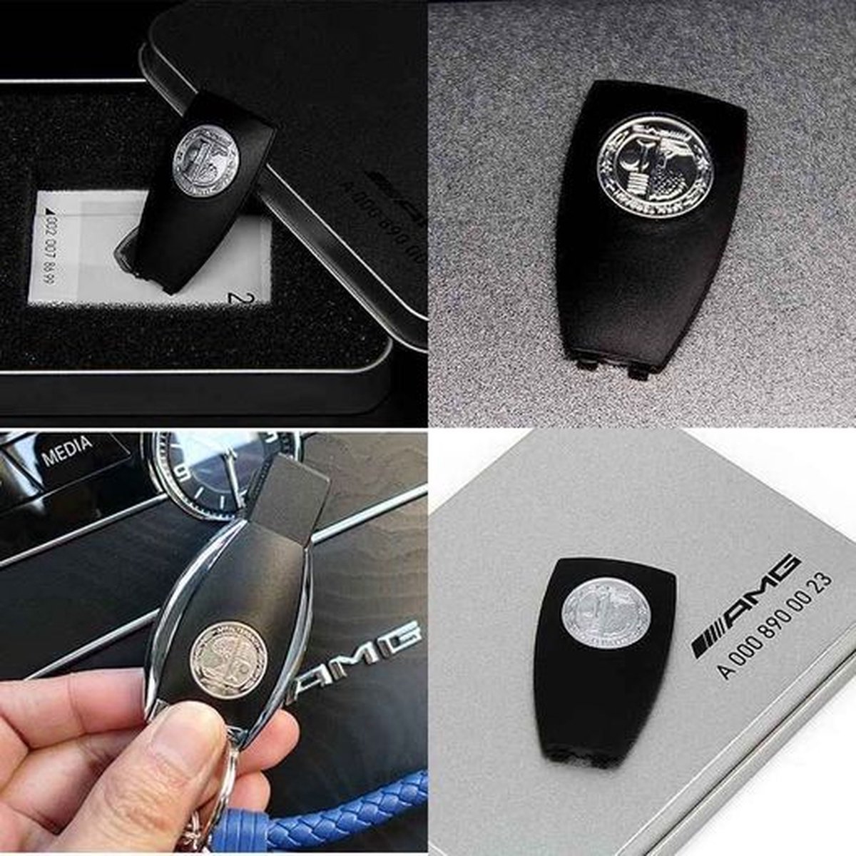 Mercedes-Benz AMG echte sleutelhanger afstandsbediening behuizing ...