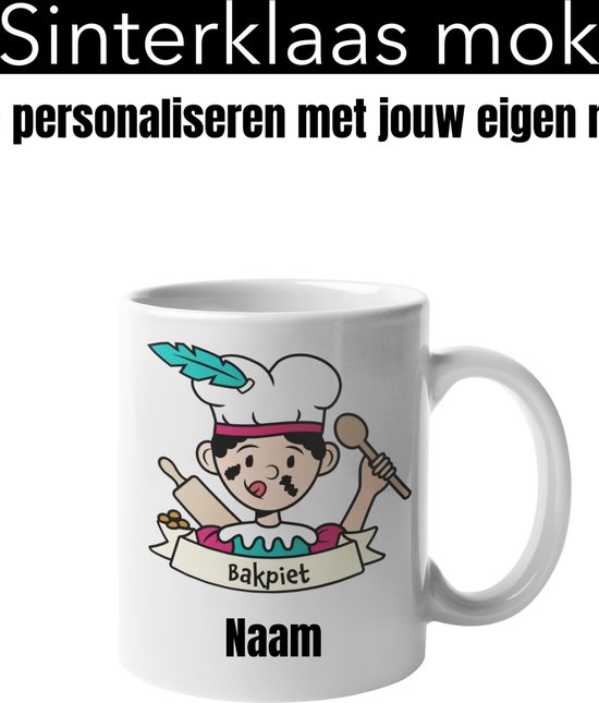 Sinterklaas mok bakpiet jongens schoencadeautje, pakjesavond ...