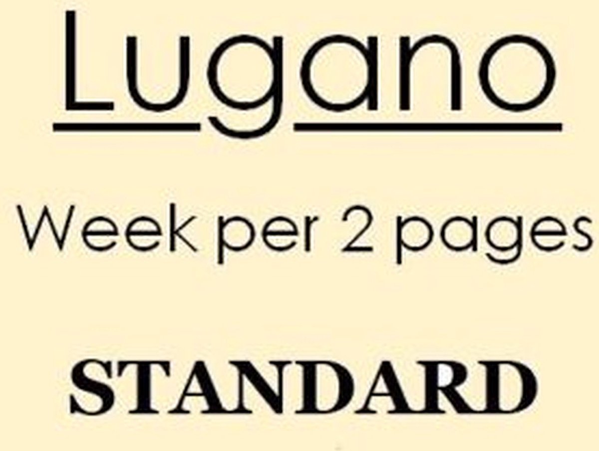 Lugano - Agendavulling - 2023 - Standaard - Creme - (9.5cm x 17cm) | bol.com