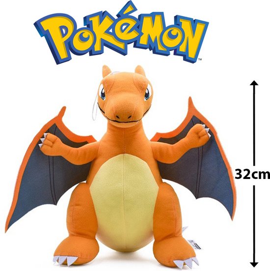Pokémon charizard knuffel 32cm - Pluche knuffel | bol