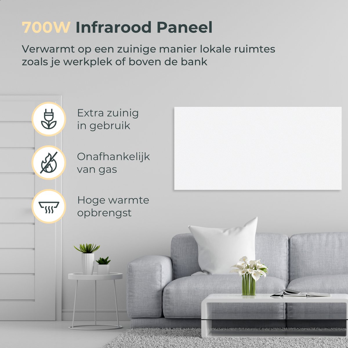 Ecosun Infrarood Paneel - Verwarmingspaneel - Elektrisch - Plafond ...