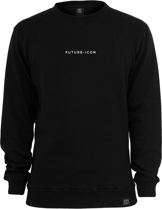 Future-Icon Sweater Zwart met 3D rubber print | bol