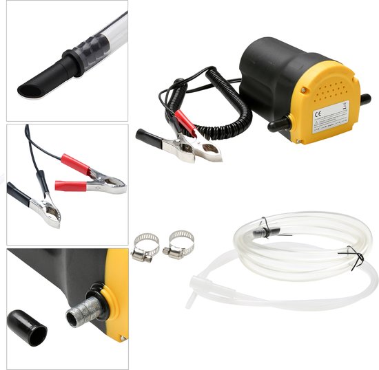 Elektrische Oliepomp 12V 60W Brandstofpomp Carterpomp Inclusief Slangen ...