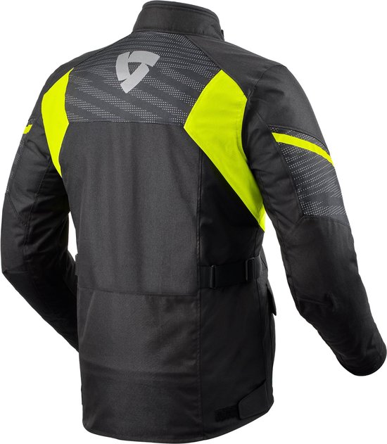 REV'IT! Jacket Duke H2O Black Neon Yellow - Maat XXL | bol.com