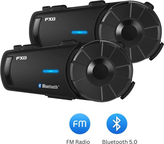 LooMar Intercom Motor Helm 2X - Motorhelm Headset - Bluetooth Intercom ...