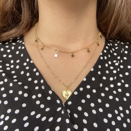 Elizabeth heart necklace - silver | bol.com