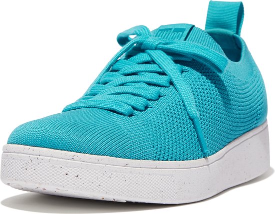 FitFlop Rally E01 Sneaker - Knit BLAUW - Maat 42 | bol