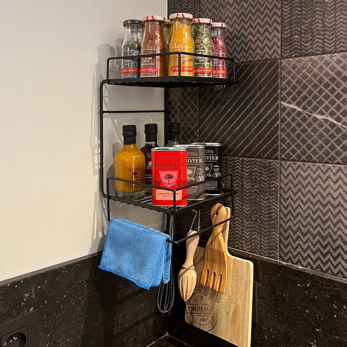 Chefs Cuisine kruidenrek - kruidenrek zonder boren - kruidenrek hangend ...