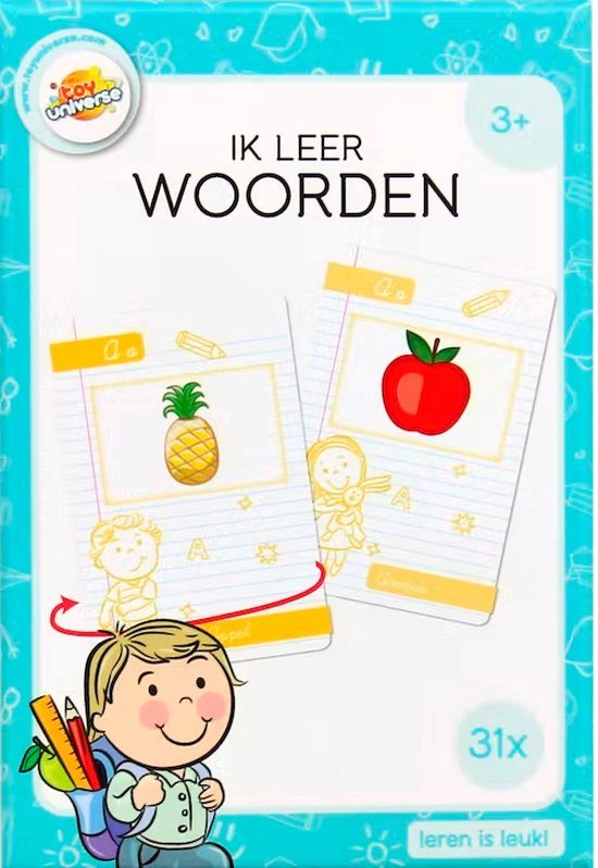 Leerkaarten - Eerste Woordjes - Woordjes Leren - Leren Lezen - Eerste Woordjes Boek -... | bol.com