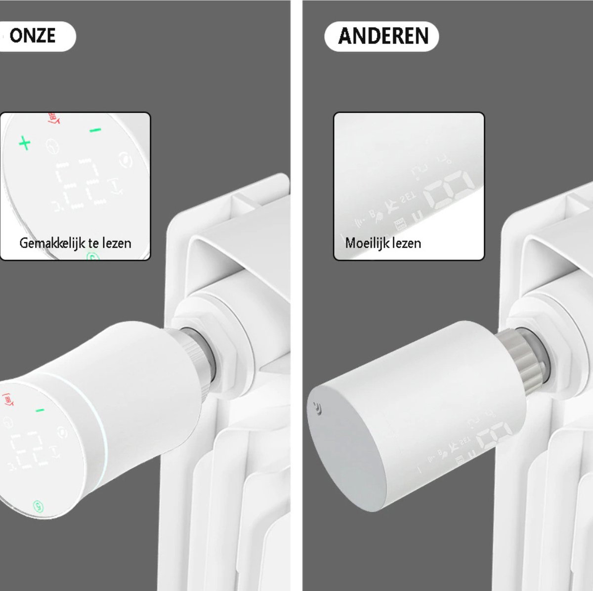 MoesHouse Slimme Radiatorknop - Slimme Thermostaatknop | bol.com