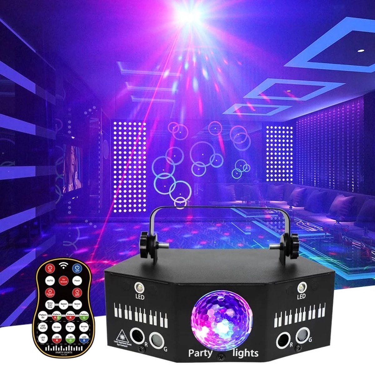 YourPartyEquipment - Disco Lichteffect - Party Laser - Disco Lamp ...