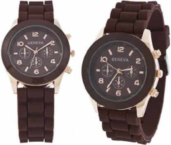 Brown Silicone Watch | bol.com