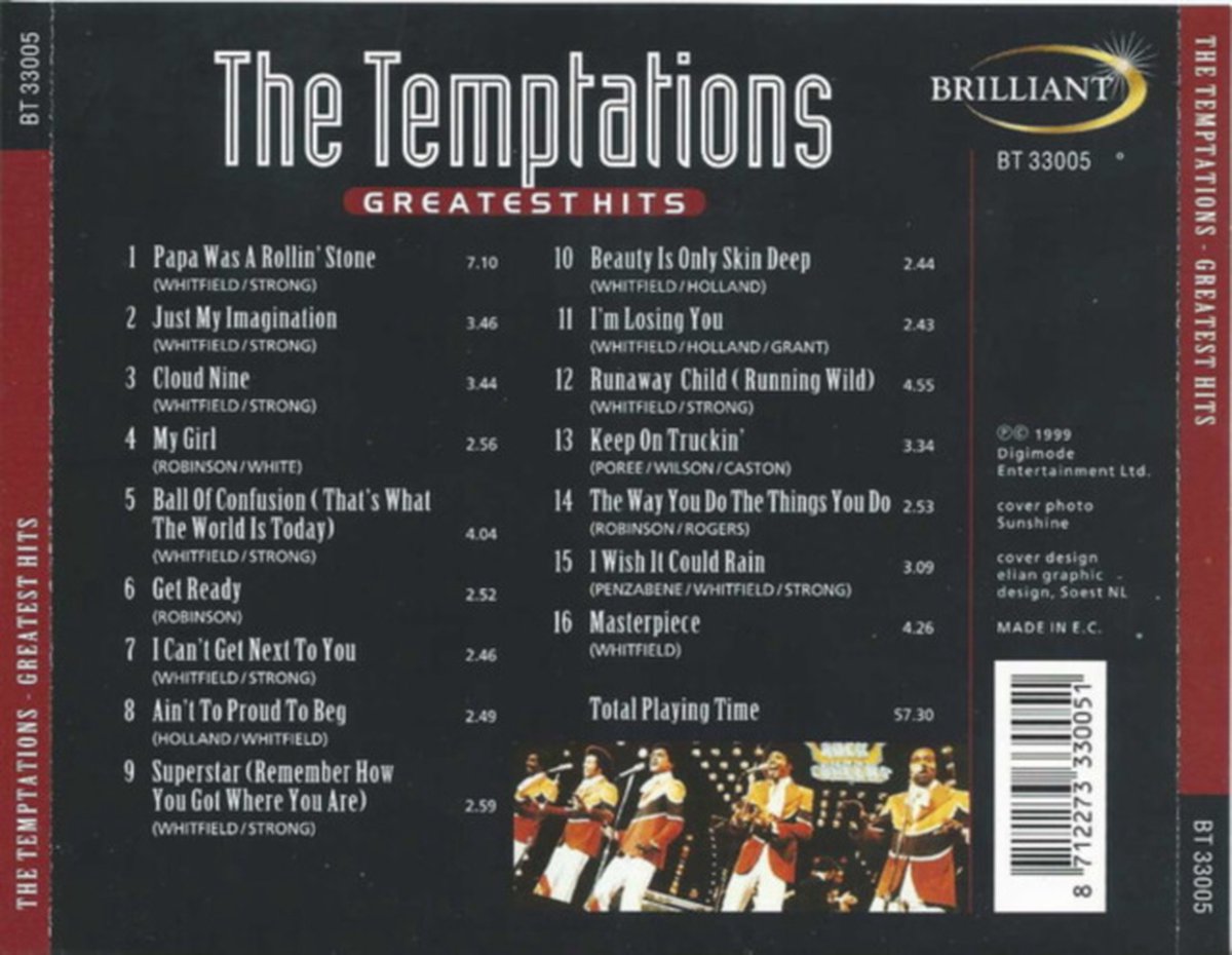 Greatest Hits, The Temptations | CD (album) | Muziek | bol.com