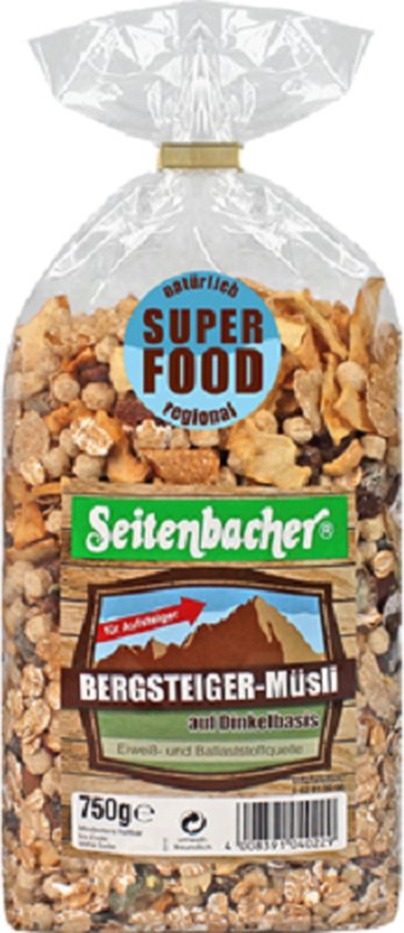 Seitenbacher Bergsteiger Muesli - 9 x 750 g doos | bol