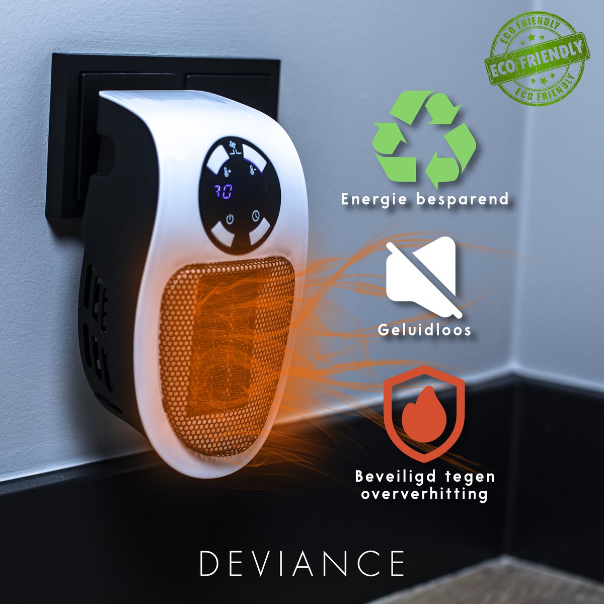 DEVIANCE - Stopcontact Verwarming - 500W - Elektrisch ...