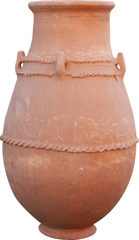 Traditionele terracotta amfora met handvatten uit de Sahara | bol.com
