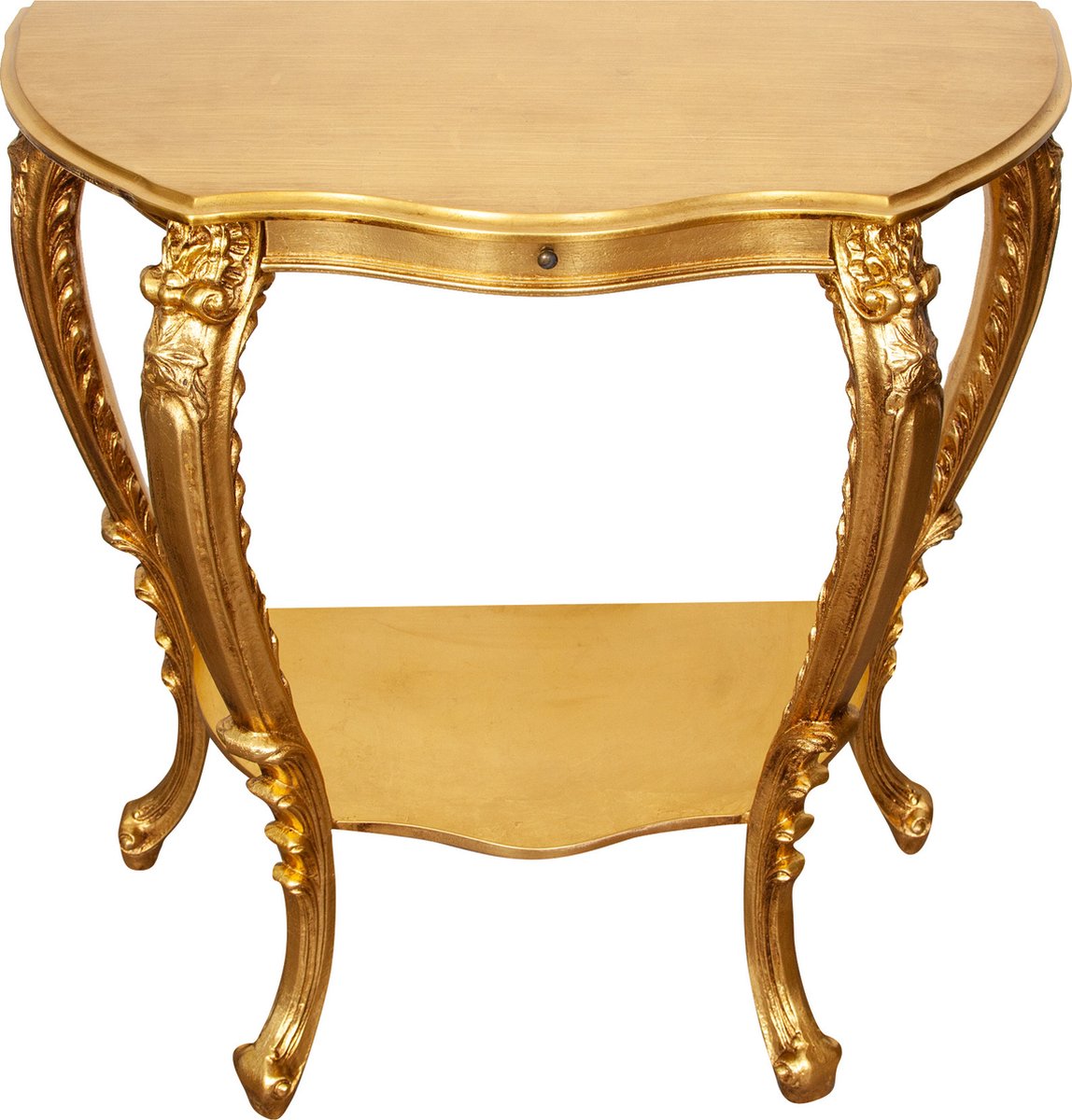 HOUTEN CONSOLE OUDE GOUD BLAD AFWERKING AFWERKING GEMAAKT IN ITALIË ...