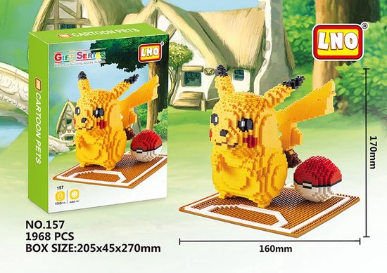 Creboblocks Pikachu 1260 Nanoblocks | bol.com