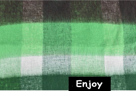 sjaal-winter-groen geruit - dikke sjaal | bol.com