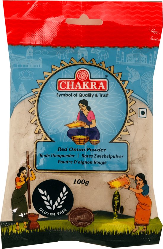 Chakra - Rode Ui Poeder - Red Onion Powder - 3x 100 g | bol