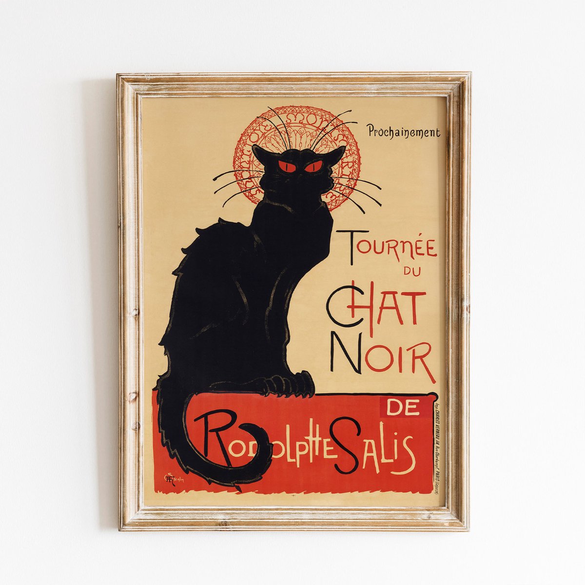 Affiche Chat Noir - Décoration Murale Vintage - Affiche Animaux ...