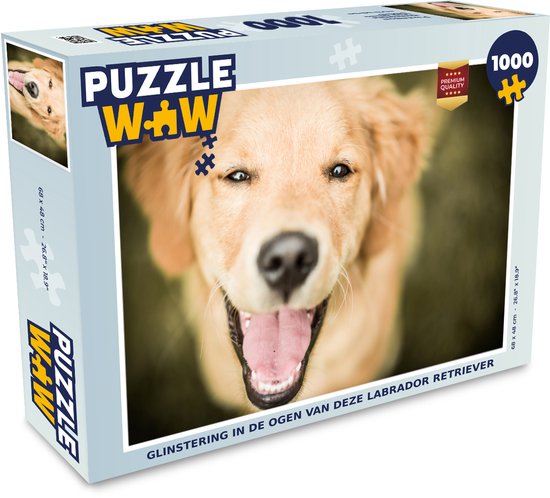 Puzzel Glinstering in de ogen van deze Labrador Retriever - Legpuzzel ...