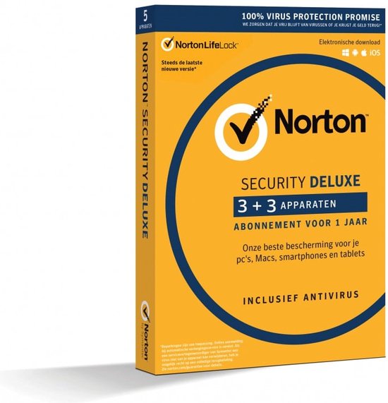 Norton Security Deluxe 2023 - 6 Apparaten - 1 Jaar | bol