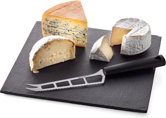 Triangle Professioneel Kaasmes voor Jonge Kaas – RVS 25,5 cm – Zwart ...