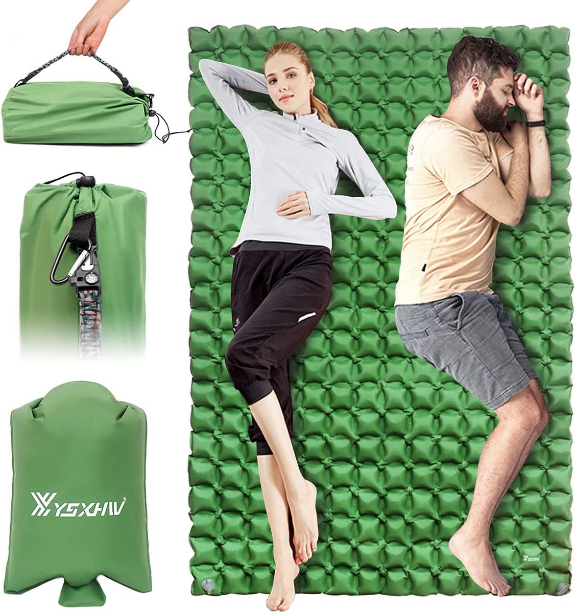 YSXHW Isomat Camping voor 2 personen, ultralichte dubbele slaapmat ...