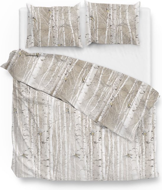 Warme flanel dekbedovertrek Trees - tweepersoons (200x200/220 ...