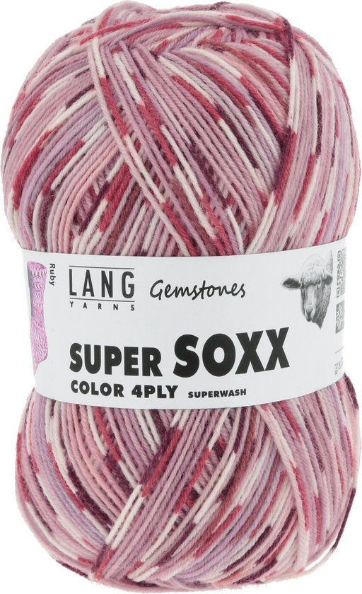 Lang Yarns Super Soxx Gemstones 4 draads 100 gram 0391 | bol.com