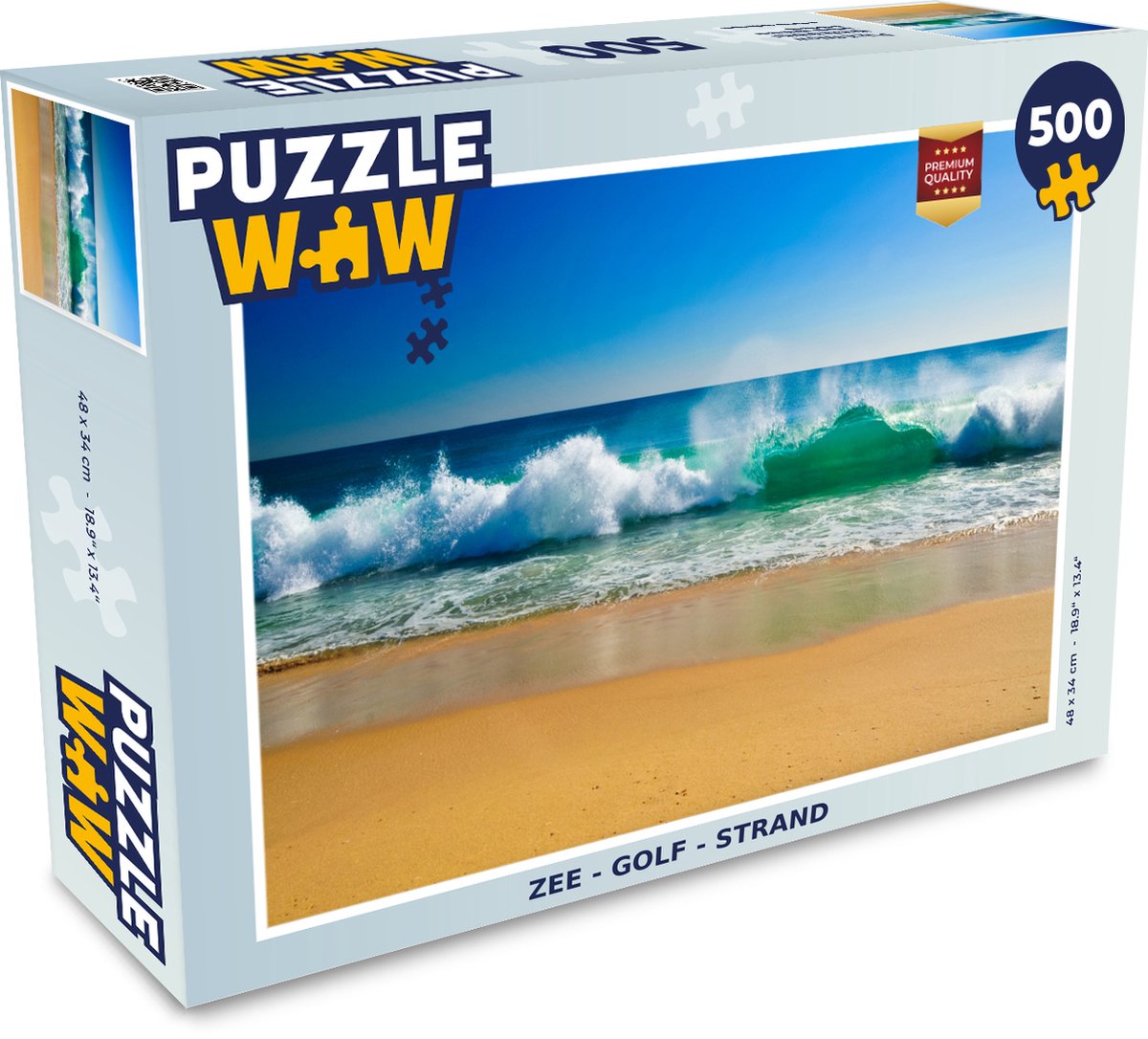 Puzzel Zee - Golf - Strand - Legpuzzel - Puzzel 500 stukjes | bol.com
