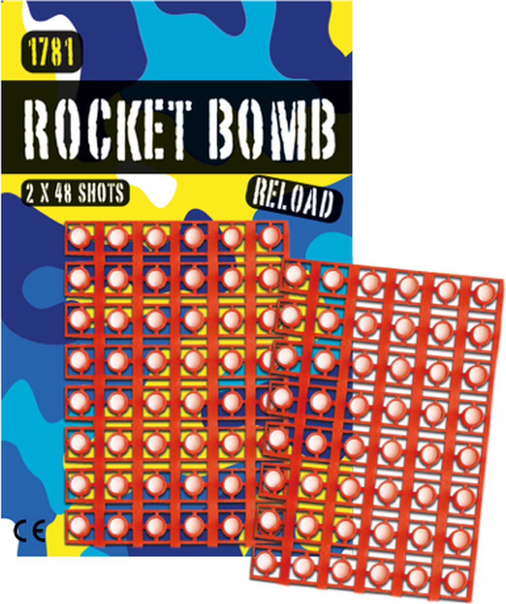 Rocket Bomb reload klappertjes navulling strips amorces voor ...