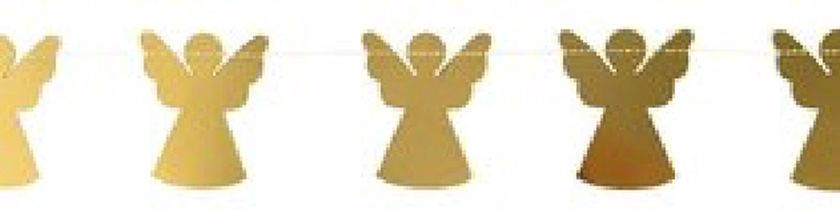 imbarro | kerstslinger | engelen | goud | papier | decoratie slinger 3 ...