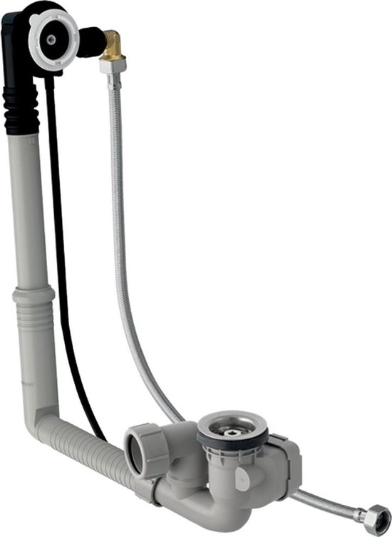 Geberit badafvoer met draaibediening, toevoer en tegenstroomprincipe ...