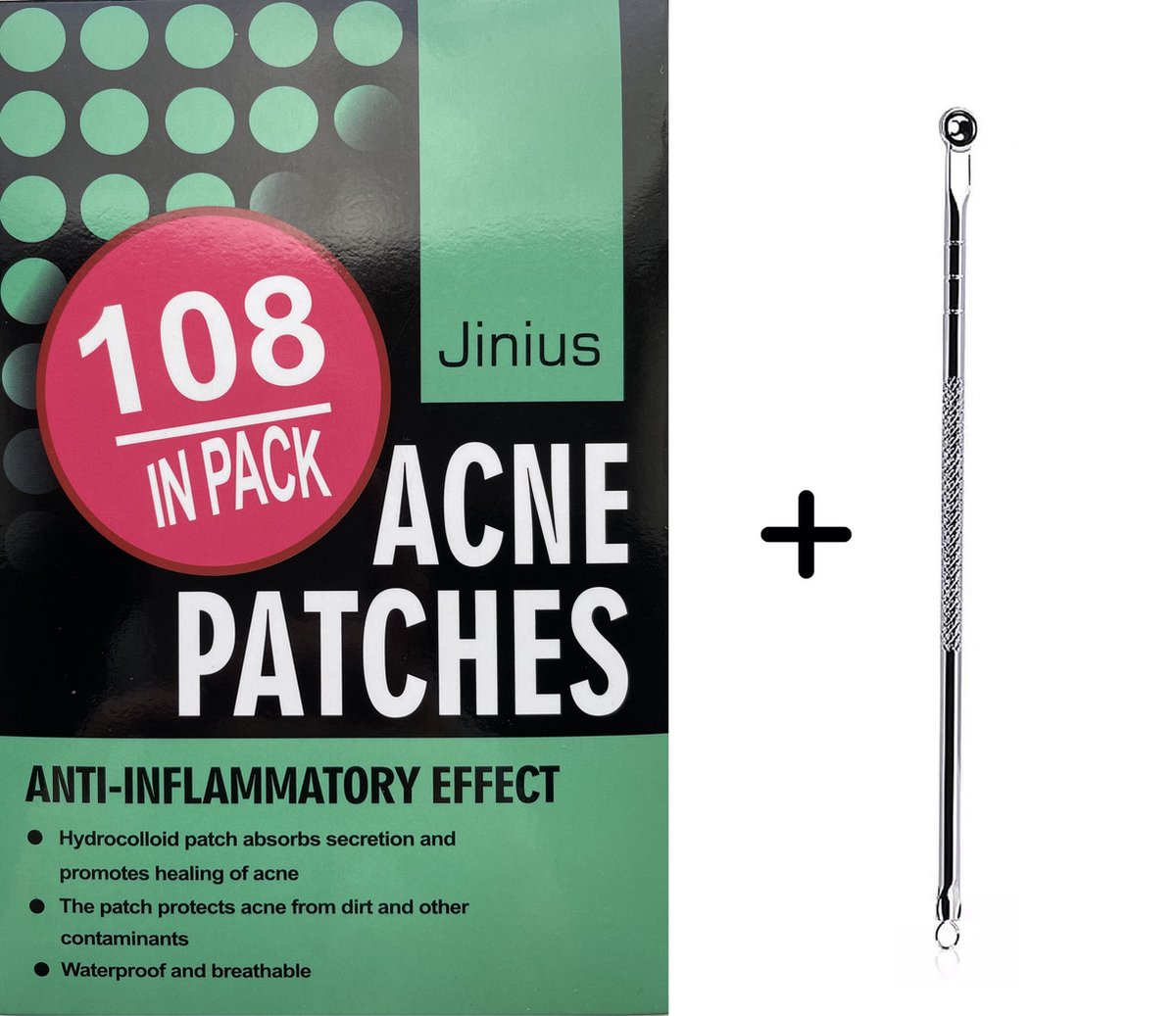 Jinius - Pimple Patch met Blackhead Remover - Acne Patch - Puisten ...