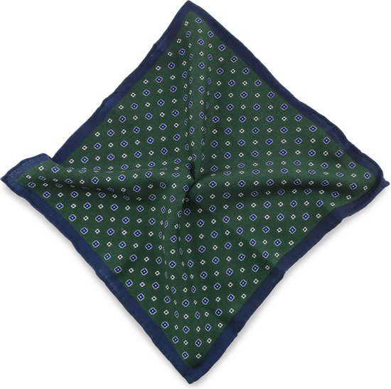 Sir Redman - Pochets - pochet Wilber Wool - groen / blauw / wit | bol