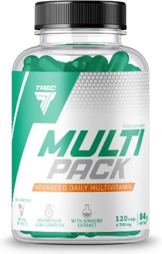 MULTIPACK Trec Nutrition 120 Caps - Multivitamine & Mineralen - Met Vit ...