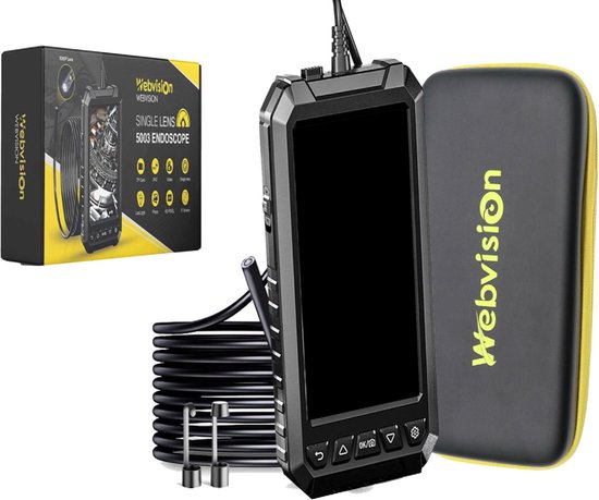 Endoscoop Camera HD Inspectiecamera 5M – 5.0” Scherm – Luxe opbergtas ...