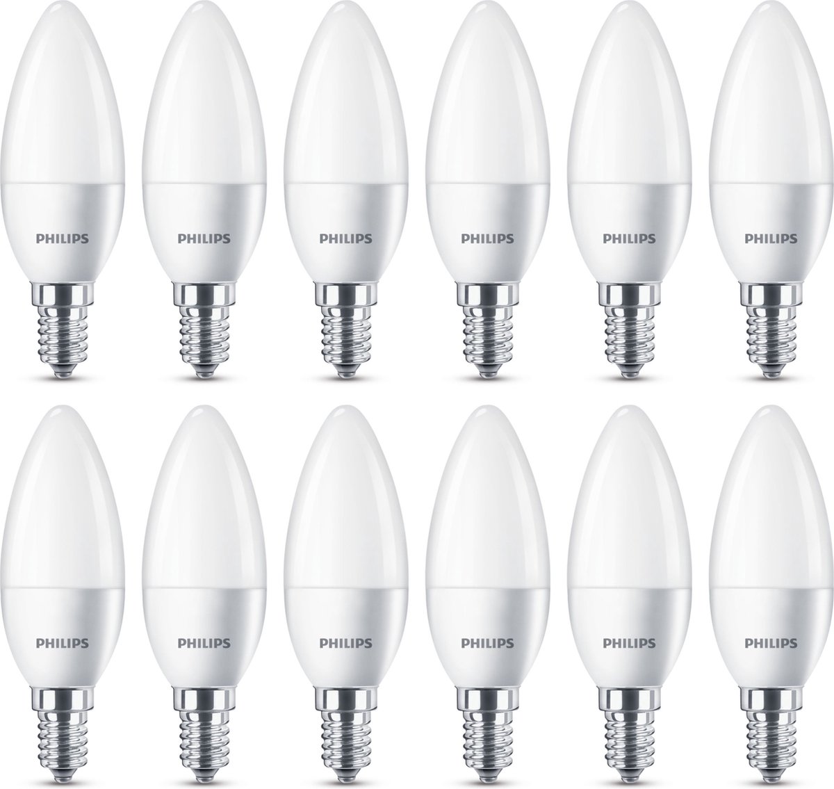Philips LED Kaarslampen E14 - Voordeelverpakking - Warm wit licht - 3.5 ...